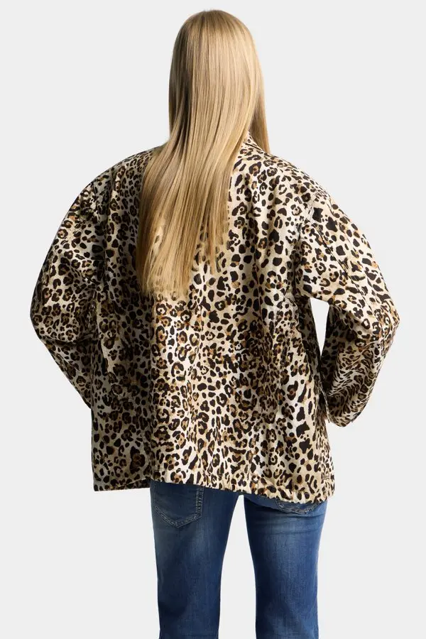 Dsquared2 Wild2 Print Stretch Cotton Field Jacket