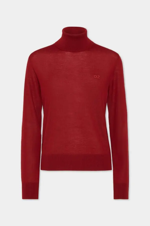 Dsquared2 Wool Turtleneck Pullover - Red
