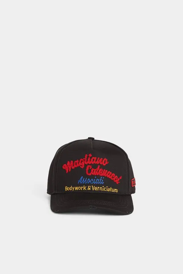 Dsquared2 Magliano X Catenacci Embroidered Baseball Cap - Black