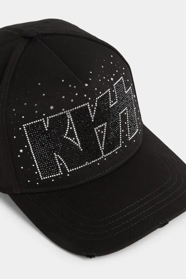 Dsquared2 Kiss Rhinestone Baseball Cap