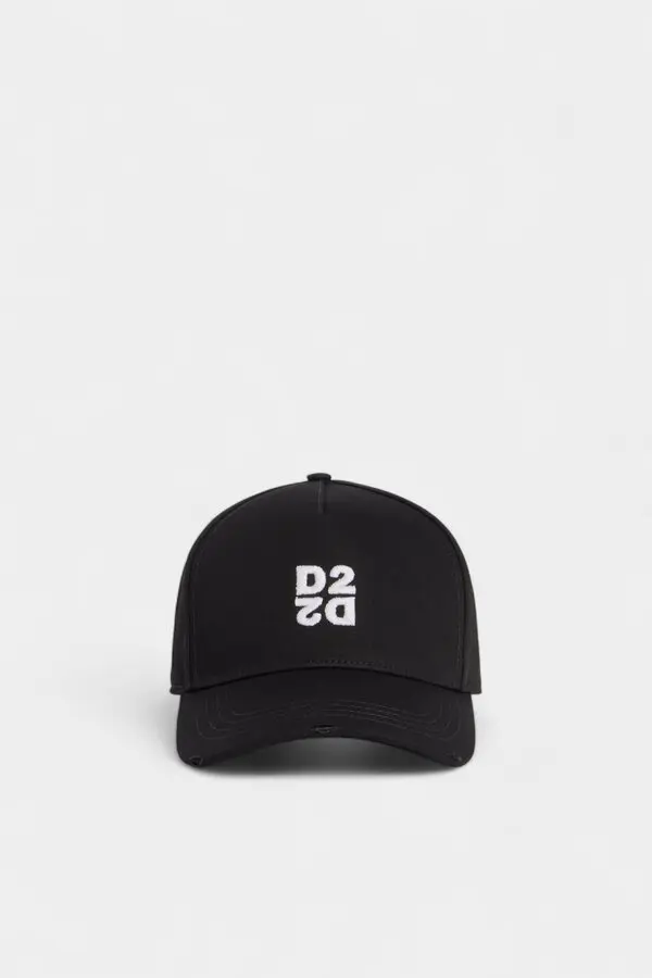 Dsquared2 Upside Down Logo Baseball Cap - Black