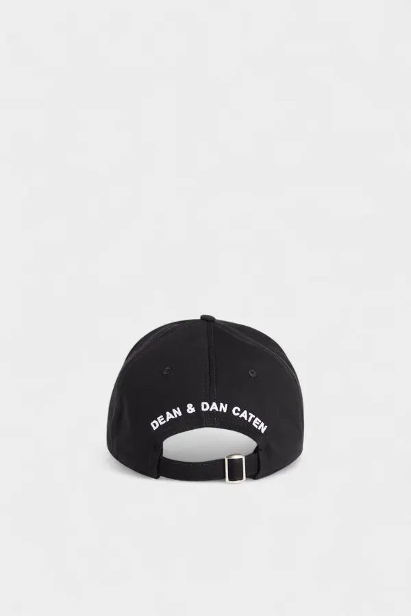 Dsquared2 Upside Down Logo Baseball Cap - Black