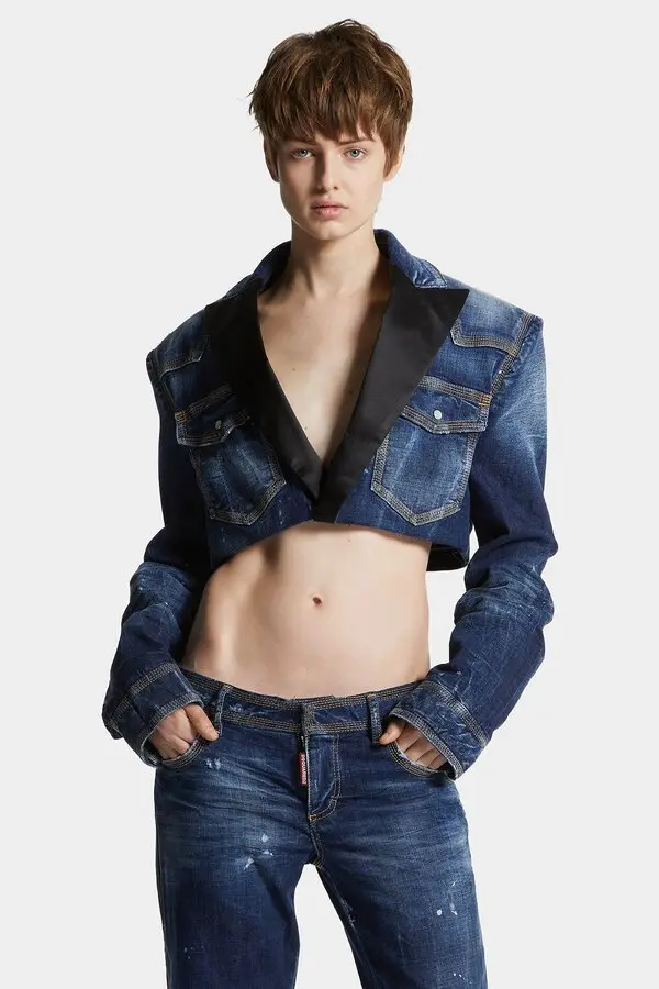 Dsquared2 Dark Clean Wash Tux Boxi Jean Bolero