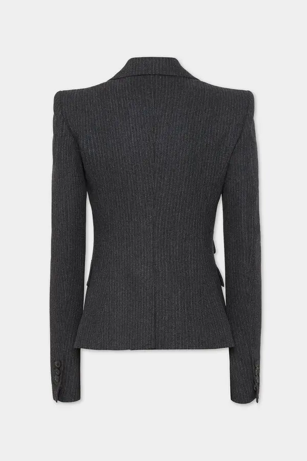 Dsquared2 Bianca Pinstripe Wool Blazer - Fantasy