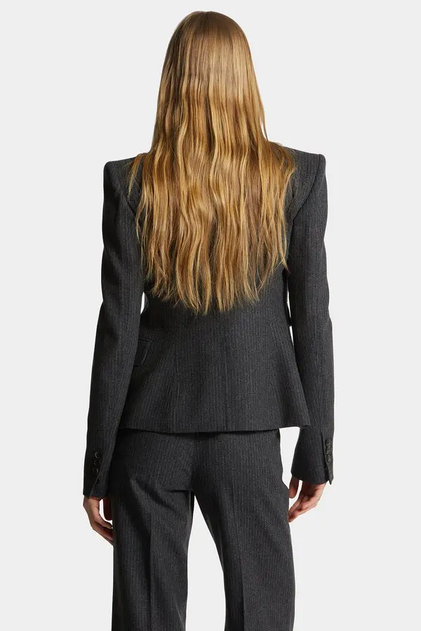 Dsquared2 Bianca Pinstripe Wool Blazer - Fantasy