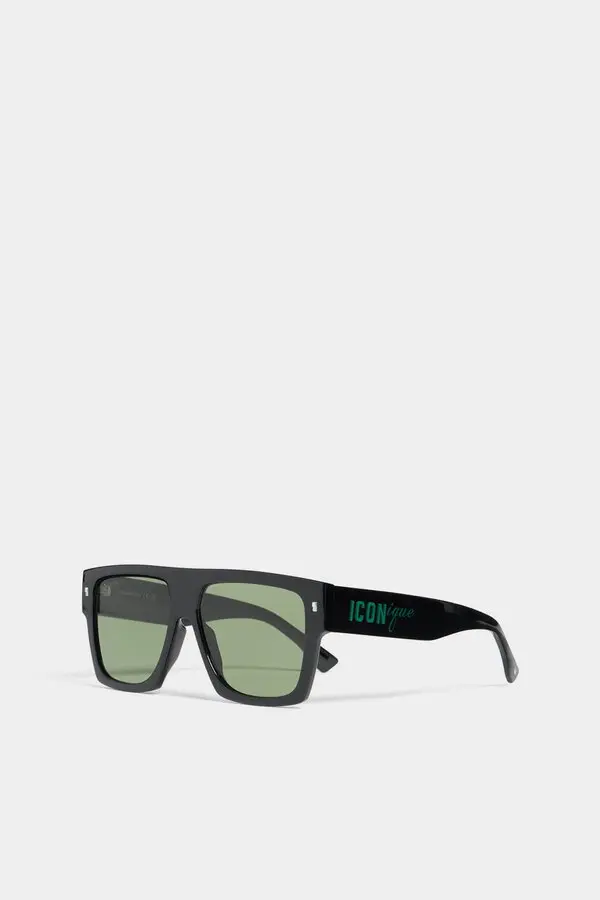 Dsquared2 Rectangular Sunglasses With Green Lenses