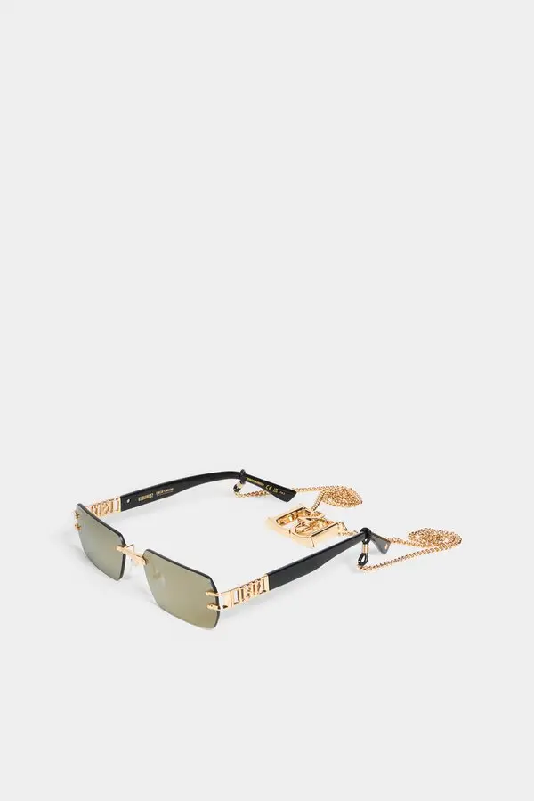 Dsquared2 Rectangle Sunglasses With Detachable Chain