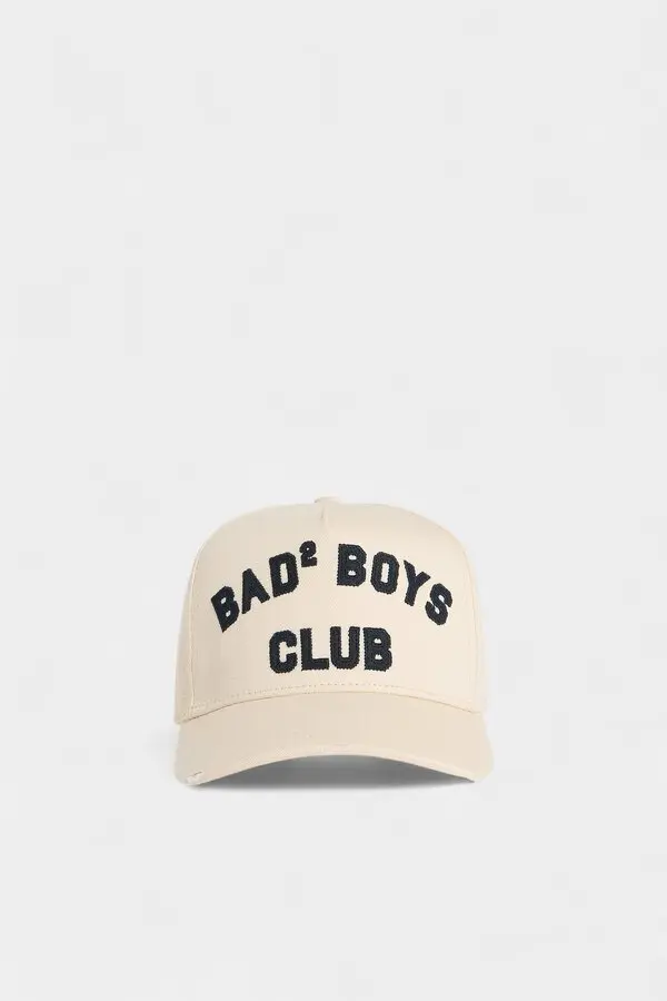 Dsquared2 College Baseball Cap With Slogan Patch - Beige
