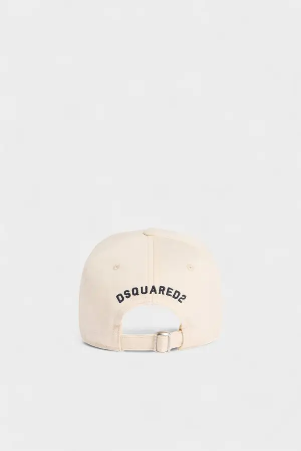 Dsquared2 College Baseball Cap With Slogan Patch - Beige