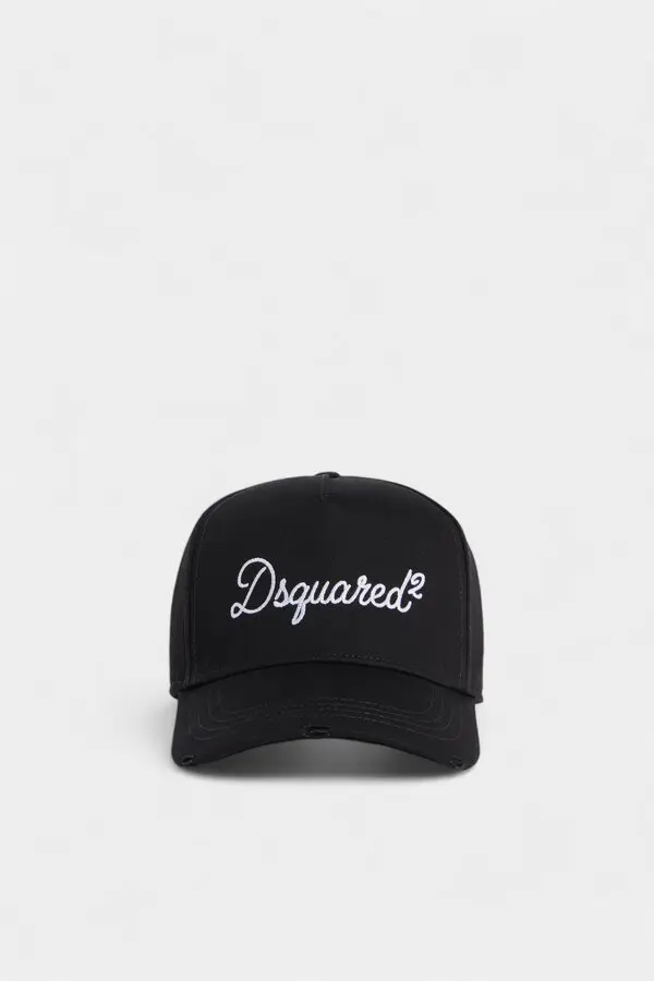 Dsquared2 Embroidered Logo Baseball Cap - Black