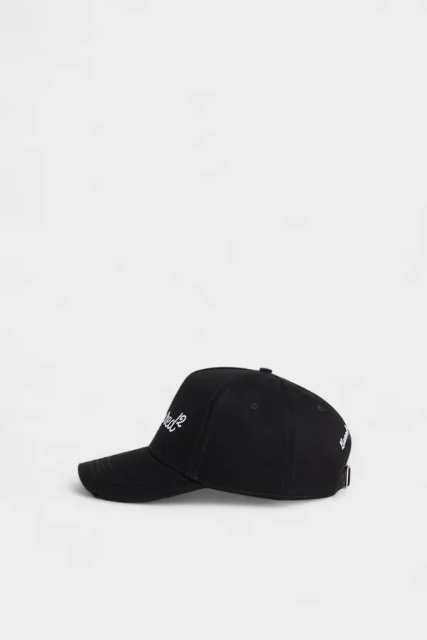 Dsquared2 Embroidered Logo Baseball Cap - Black