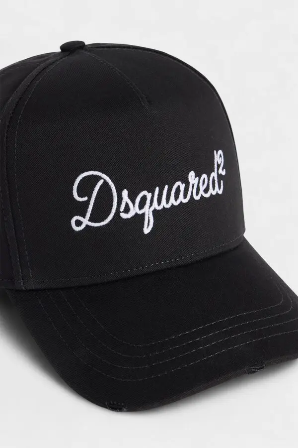 Dsquared2 Embroidered Logo Baseball Cap - Black