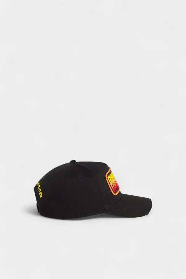 Dsquared2 Gabardine Baseball Cap With Logo Patch - Black