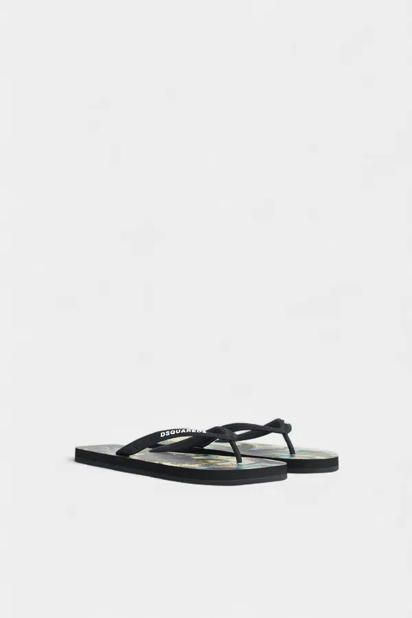 Dsquared2 Monkey Business Flip Flops - Fantasy