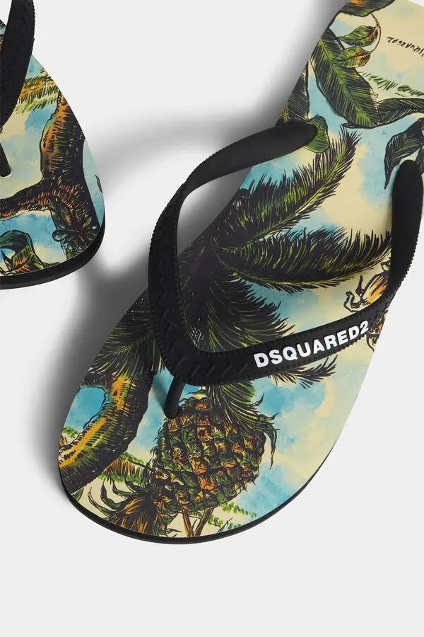 Dsquared2 Monkey Business Flip Flops - Fantasy