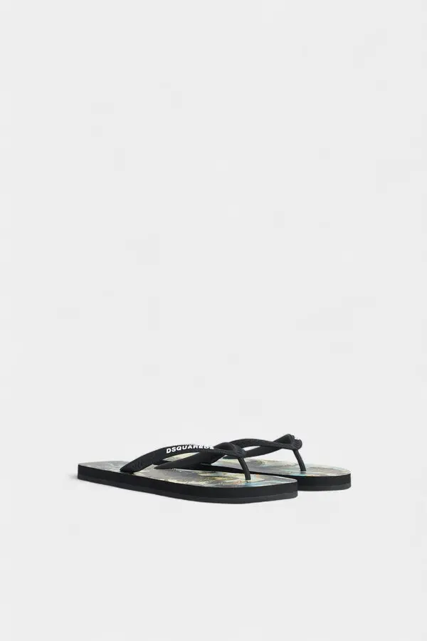 Dsquared2 Monkey Business Flip Flops - Fantasy