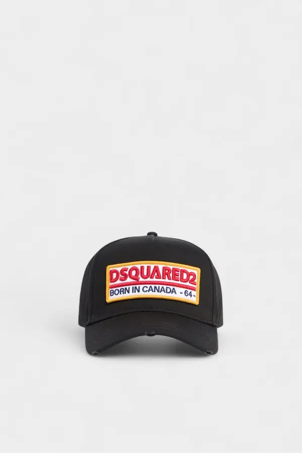 Dsquared2 Embroidered Logo Baseball Cap - Black