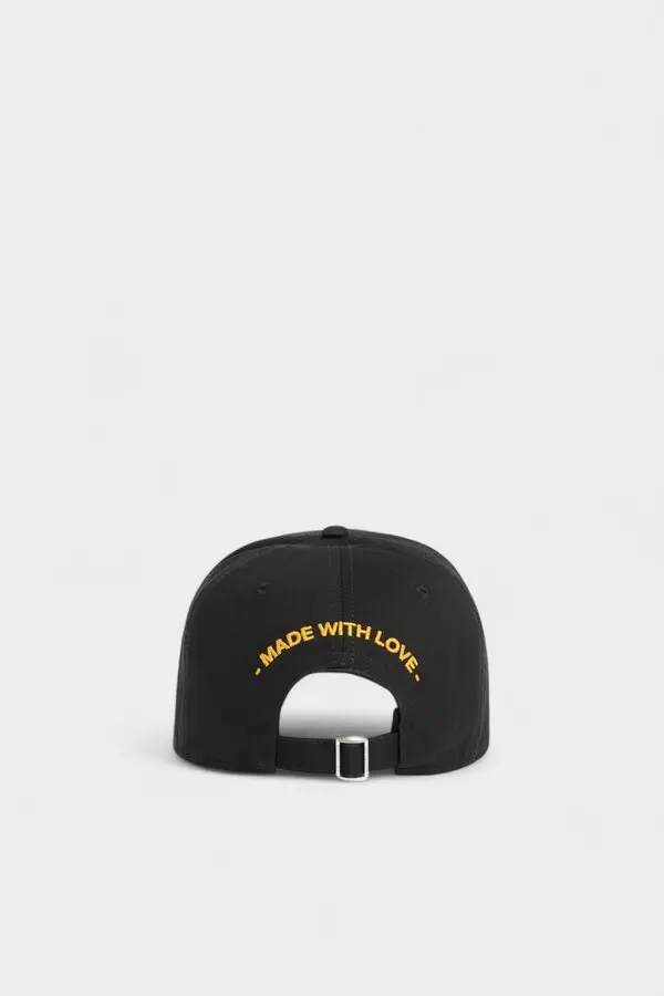 Dsquared2 Logo Patch Baseball Cap - Black