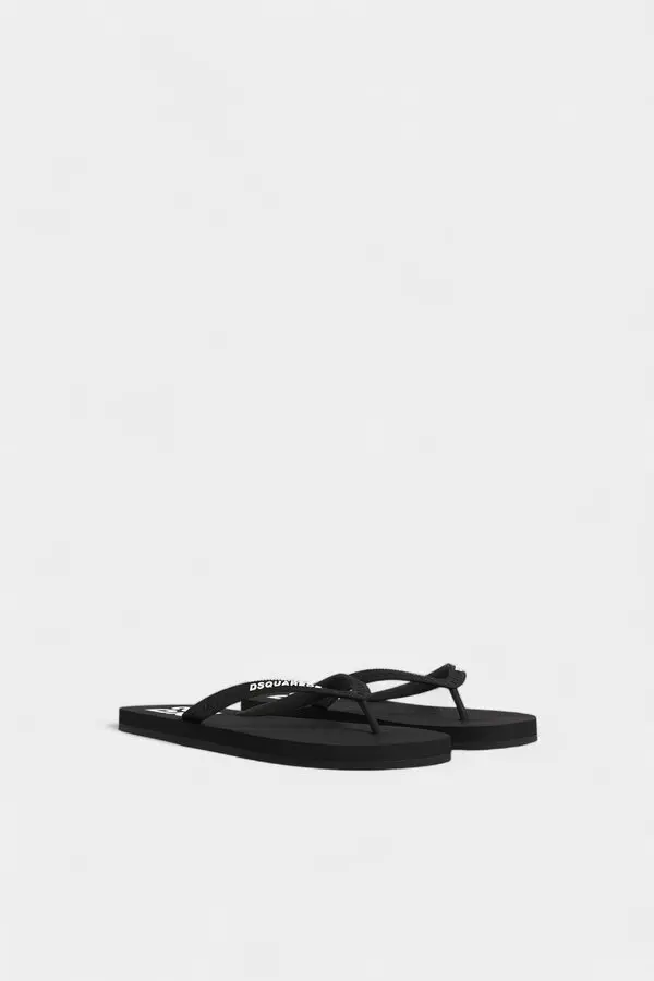 Dsquared2 Flip Flops With Logo Detail
