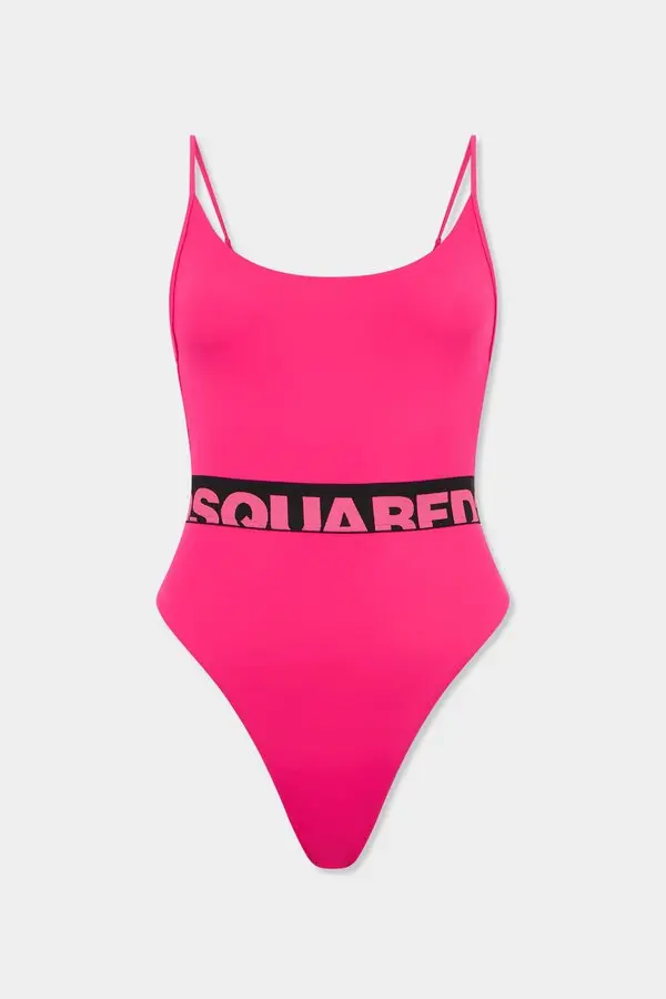 Dsquared2 Logo One-piece Swimsuit - Blue