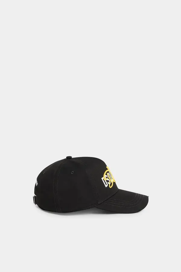 Dsquared2 Gabardine Baseball Cap With Maxi Lettering - Black