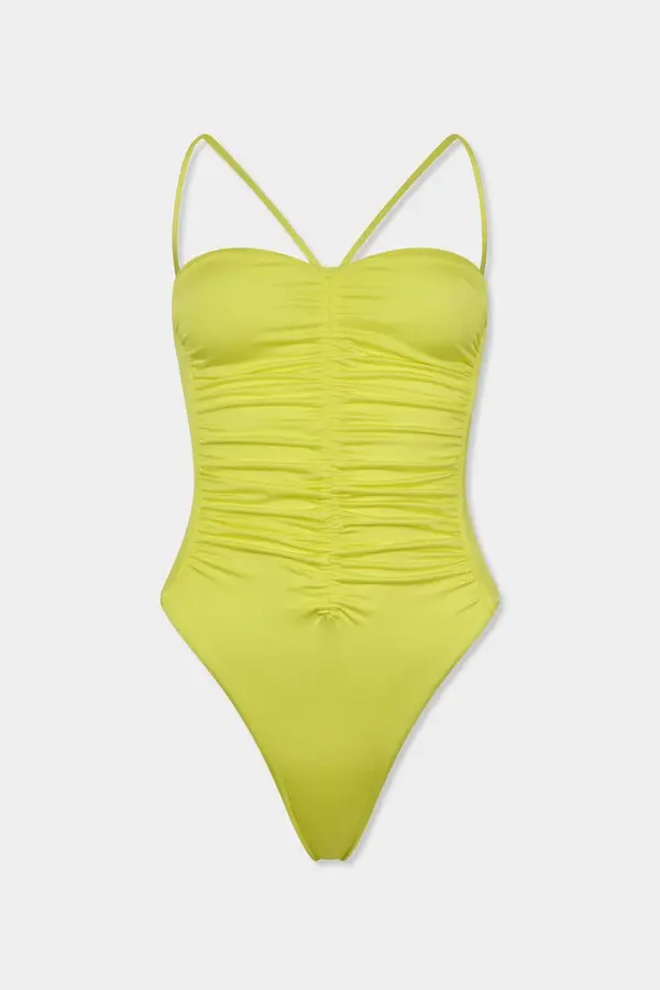 Dsquared2 Signature One-piece Swimsuit - Yellow