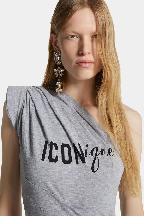 Dsquared2 One-shoulder Maxi Dress With Slit