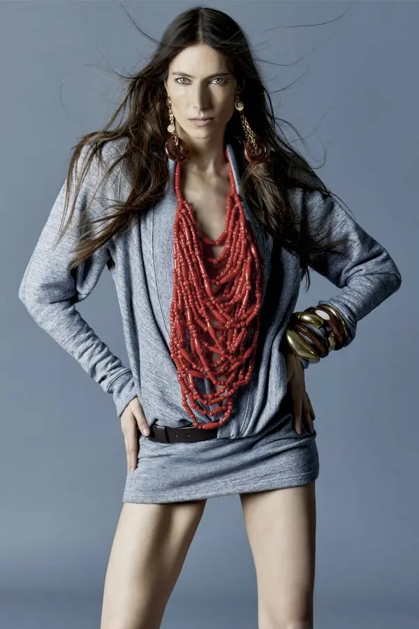 Dsquared2 Deep Cut Jersey Dress With Tie-belt