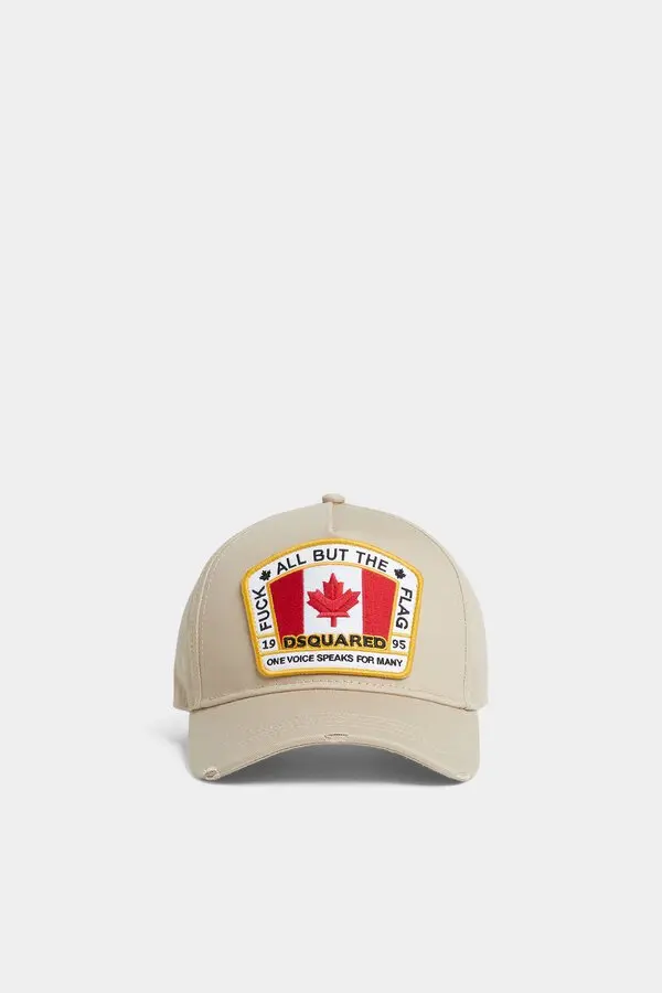 Dsquared2 Embroidered Canadian Flag Baseball Cap - Black