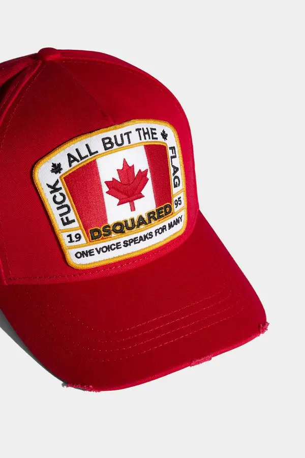 Dsquared2 Embroidered Canadian Flag Baseball Cap
