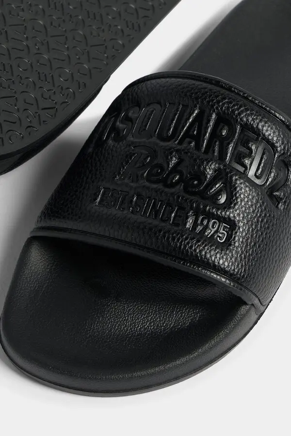 Dsquared2 Rebels Embossed Slides