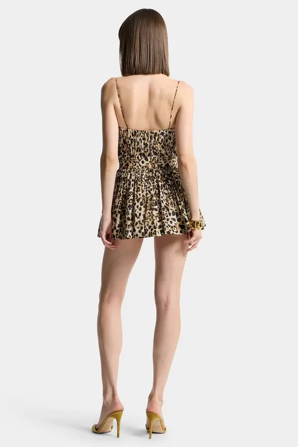 Dsquared2 Wild2 Print Silky Mini Dress