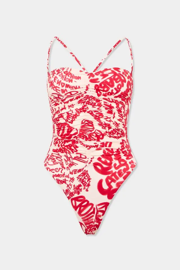Dsquared2 Rebel Hibiscus One-piece - Fantasy
