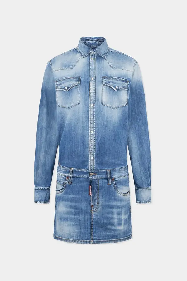 Dsquared2 Denim Shirt Dress