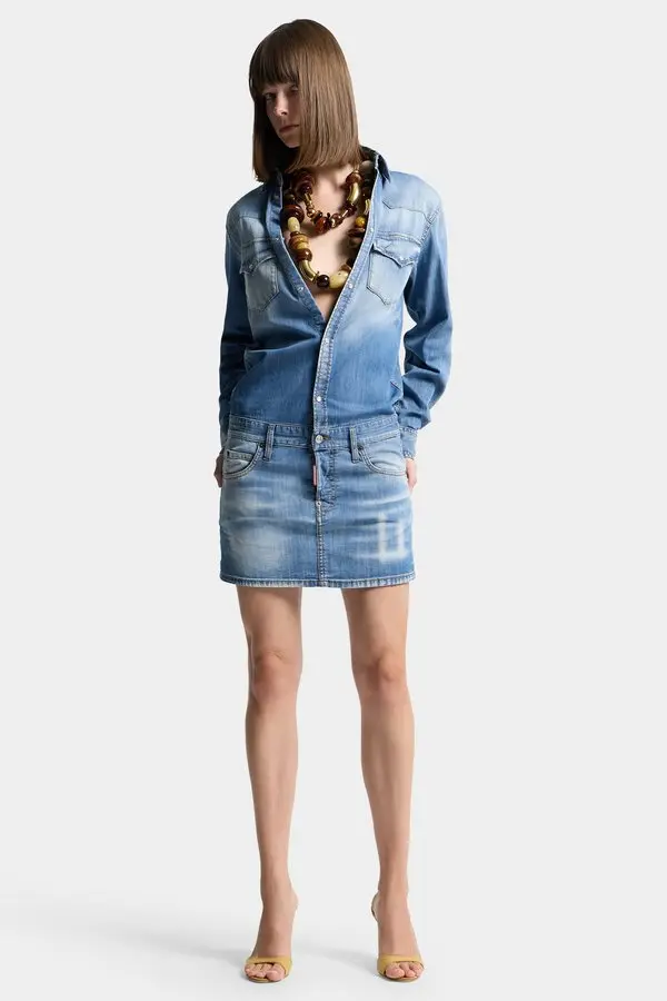 Dsquared2 Denim Shirt Dress