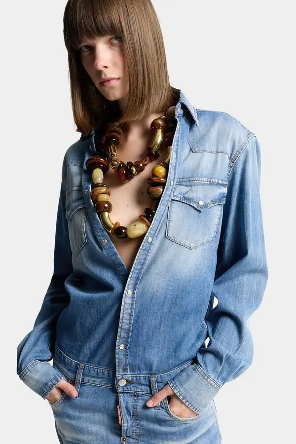 Dsquared2 Denim Shirt Dress
