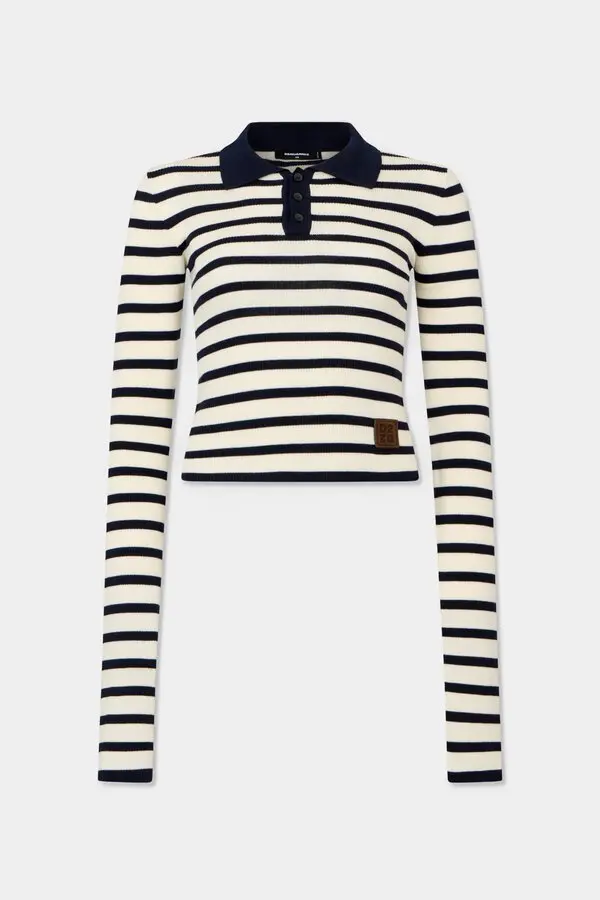 Dsquared2 Upside Down Striped Polo