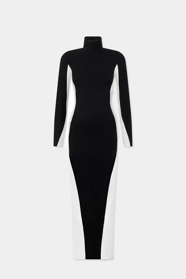 Dsquared2 Skiers Long Sleeve Jersey Dress