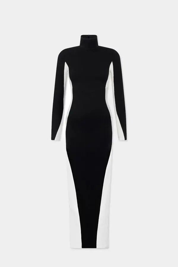 Dsquared2 Long Sleeve Jersey Maxi Dress