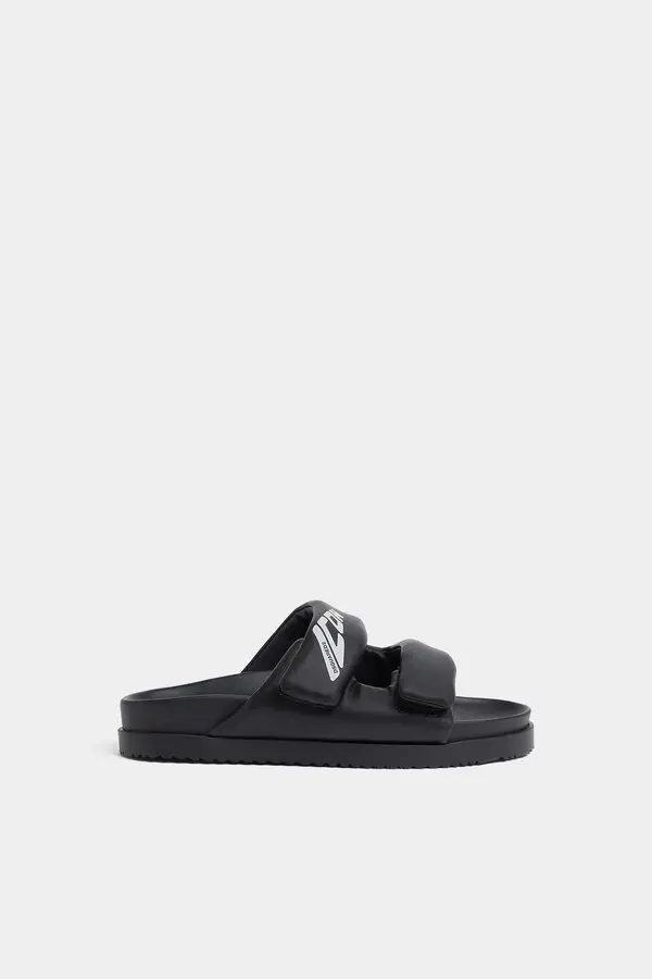 Dsquared2 Icon New Generation Flat Sandals - Black