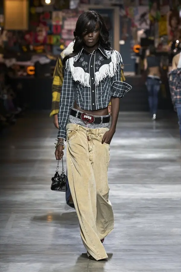 Dsquared2 Western Shirt With Fringe Detailing