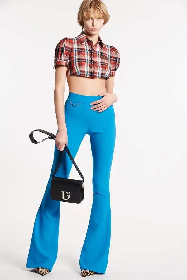 Dsquared2 High-waisted Flared Trousers - Blue