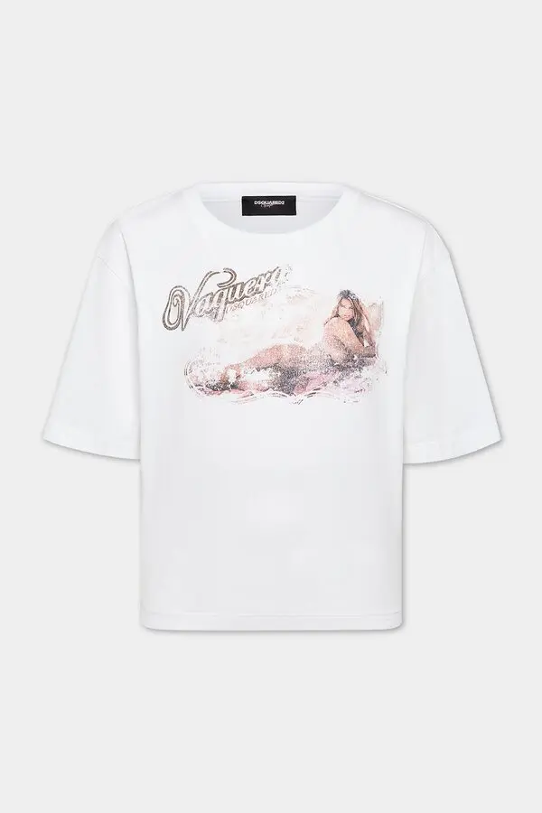 Dsquared2 X Vaquera Cropped Graphic T-shirt