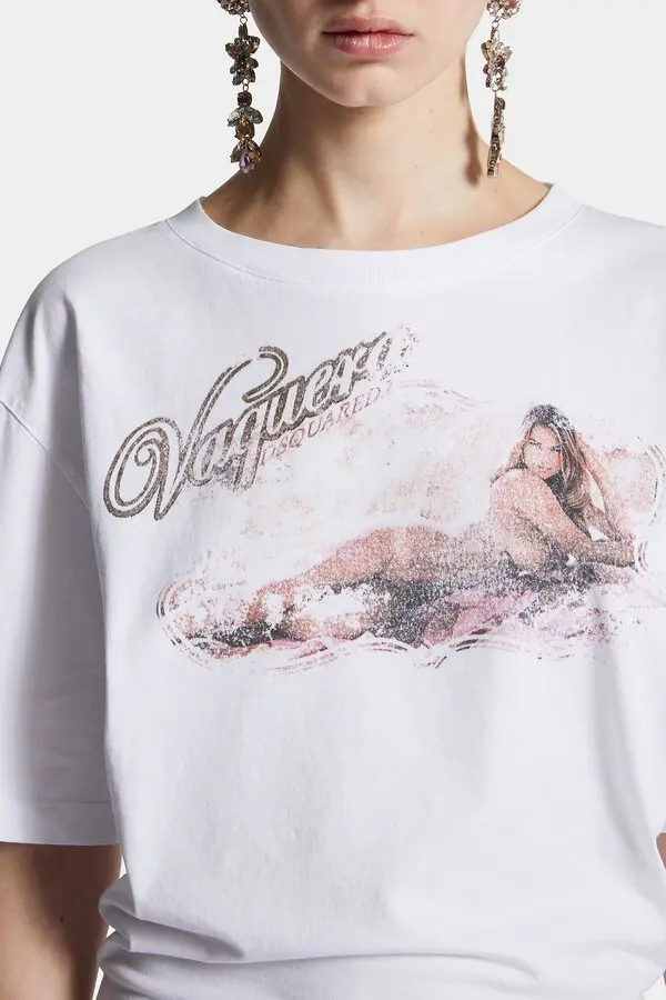Dsquared2 X Vaquera Cropped Graphic T-shirt