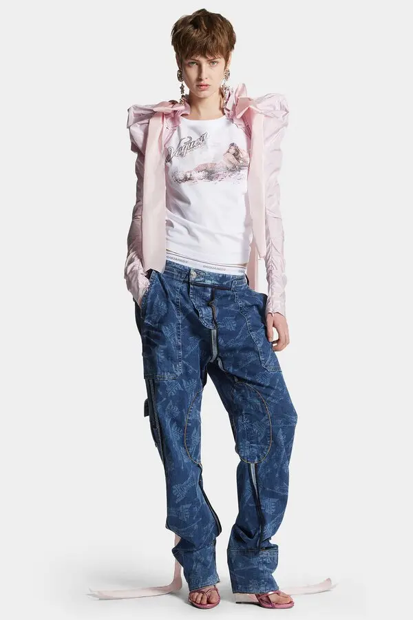 Dsquared2 X Vaquera Cropped Graphic T-shirt