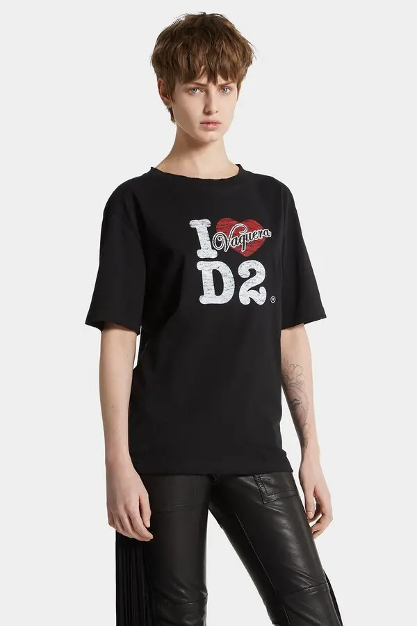Dsquared2 X Vaquera Collaboration Relaxed Fit Graphic T-shirt