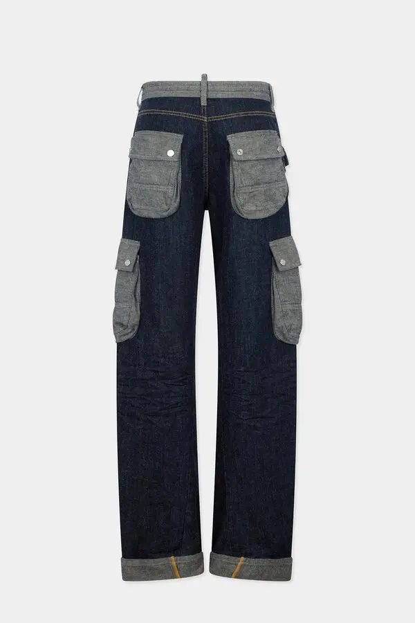 Dsquared2 Dark Wash Loose Twist Jeans