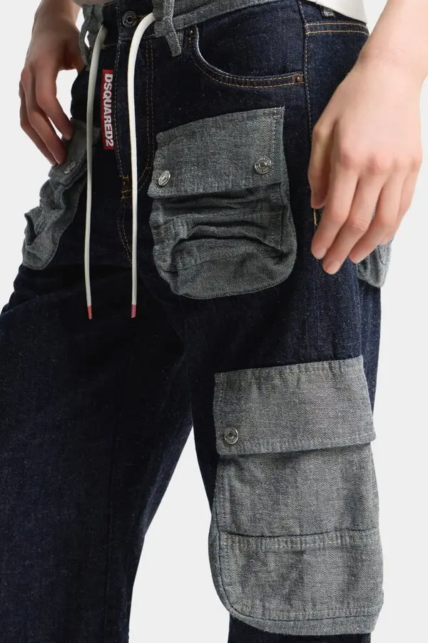 Dsquared2 Dark Wash Loose Twist Jeans