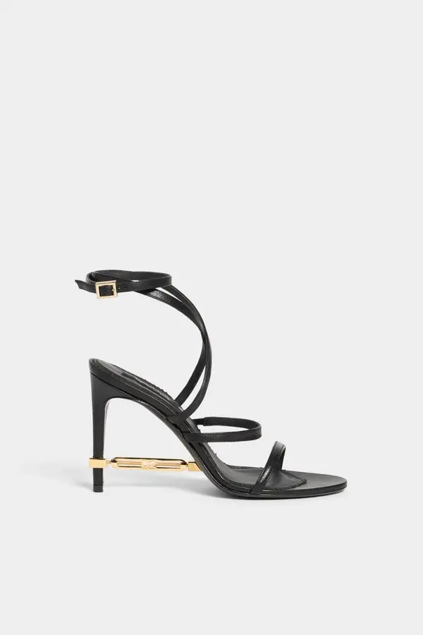 Dsquared2 Embellished Stiletto Sandals - Black