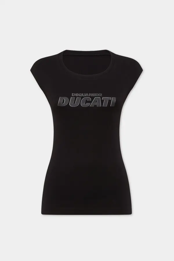 Dsquared2 Ducati X Ribbed T-shirt - Black